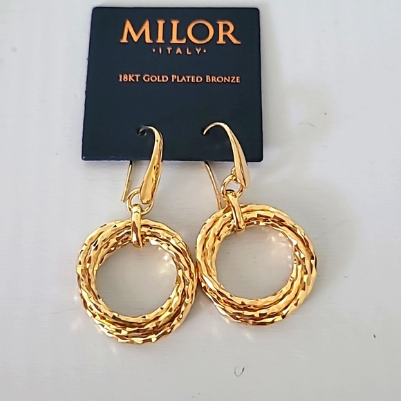 Milor | Jewelry | Milor 8k Over Brass Drop Earrings | Poshmark